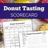 Taste Testing Score Card Printable: Cooking Competition (digital ...