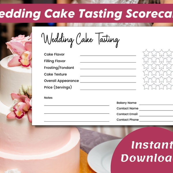 Wedding Score Card - Etsy