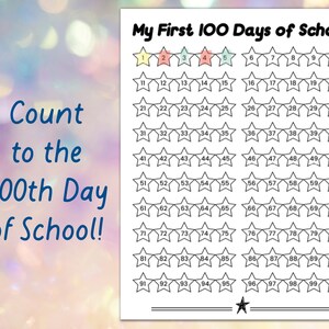 My First 100 Days of School Countdown | Super Star Design | Great ...