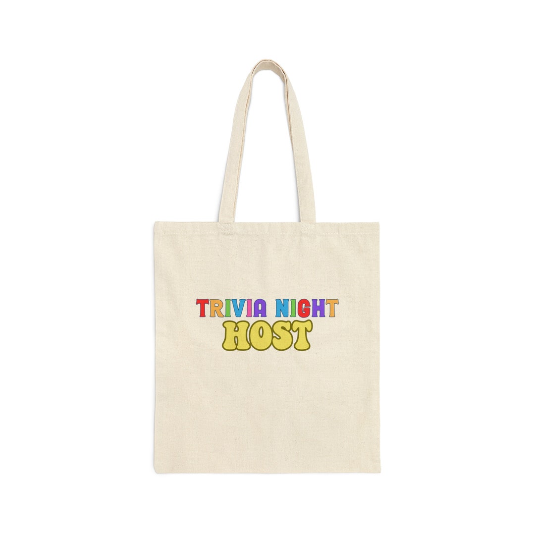 Trivia Night Host Tote Bag Funny Award for Pub Trivia Bar - Etsy