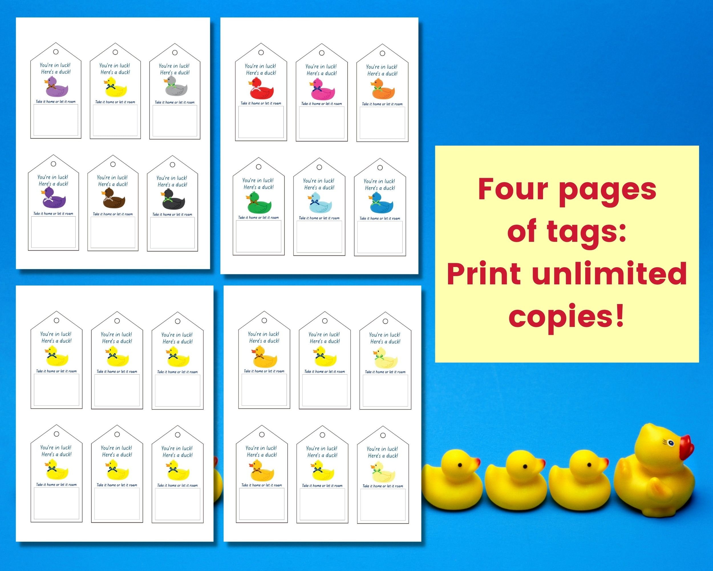 Cruise Duck Tags – Fillable & Printable Scavenger Hunt (PDF Download ...