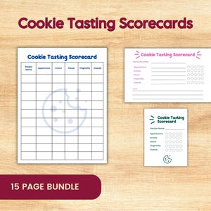 Bake off Score Cards - Etsy