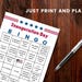 Inauguration Day Printable Game Bingo for 2025 U.S. Presidential Watch ...