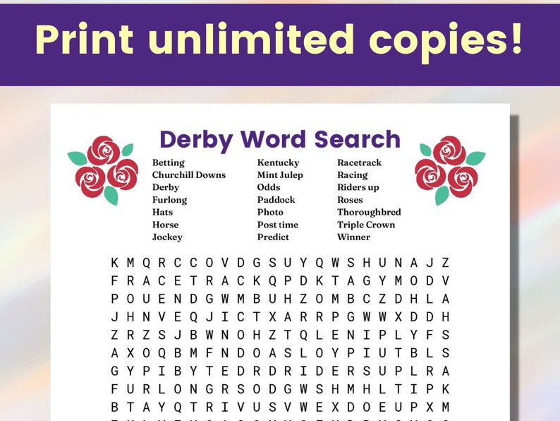 Horse Racing Derby Race Day Printable Game for Kids | Printables and ...