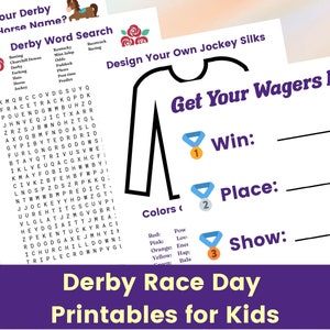 Horse Racing Derby Race Day Printable Game for Kids | Printables and ...