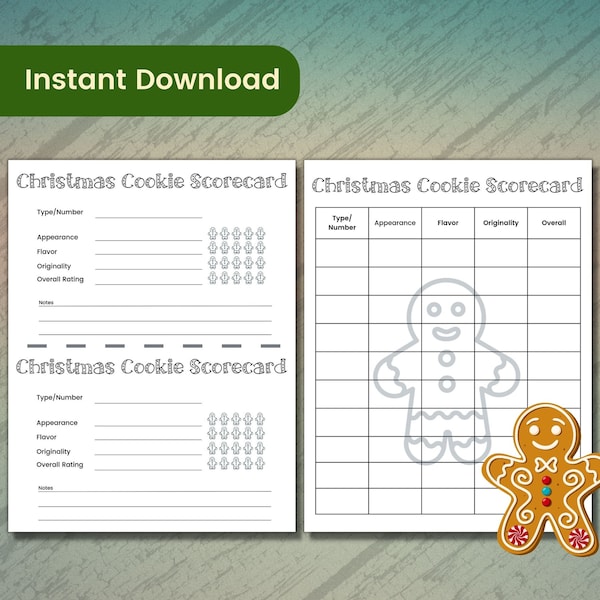 Cookie Scorecard - Etsy