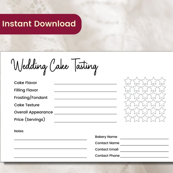Cake Score Sheet - Etsy UK