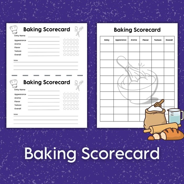 Bake off Score Cards - Etsy