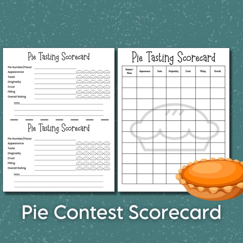 Printable Cards for Judging a Competition - Etsy