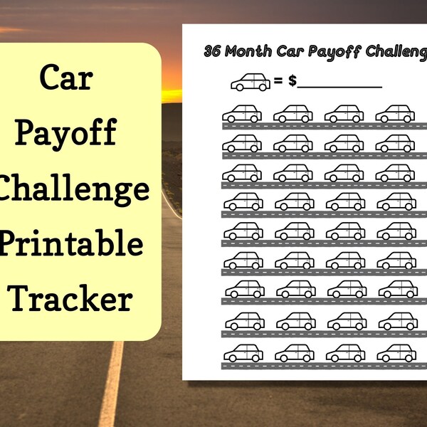 Car Months Chart - Etsy