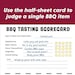 BBQ Cookoff Scorecard – Printable Backyard Barbecue Food Tasting Game ...