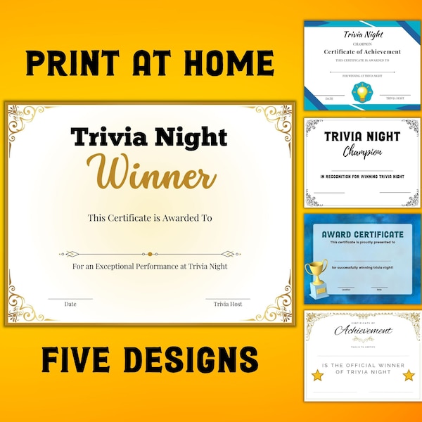 Trivia Night Prizes - Etsy