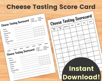 Cheese Tasting Game - Etsy