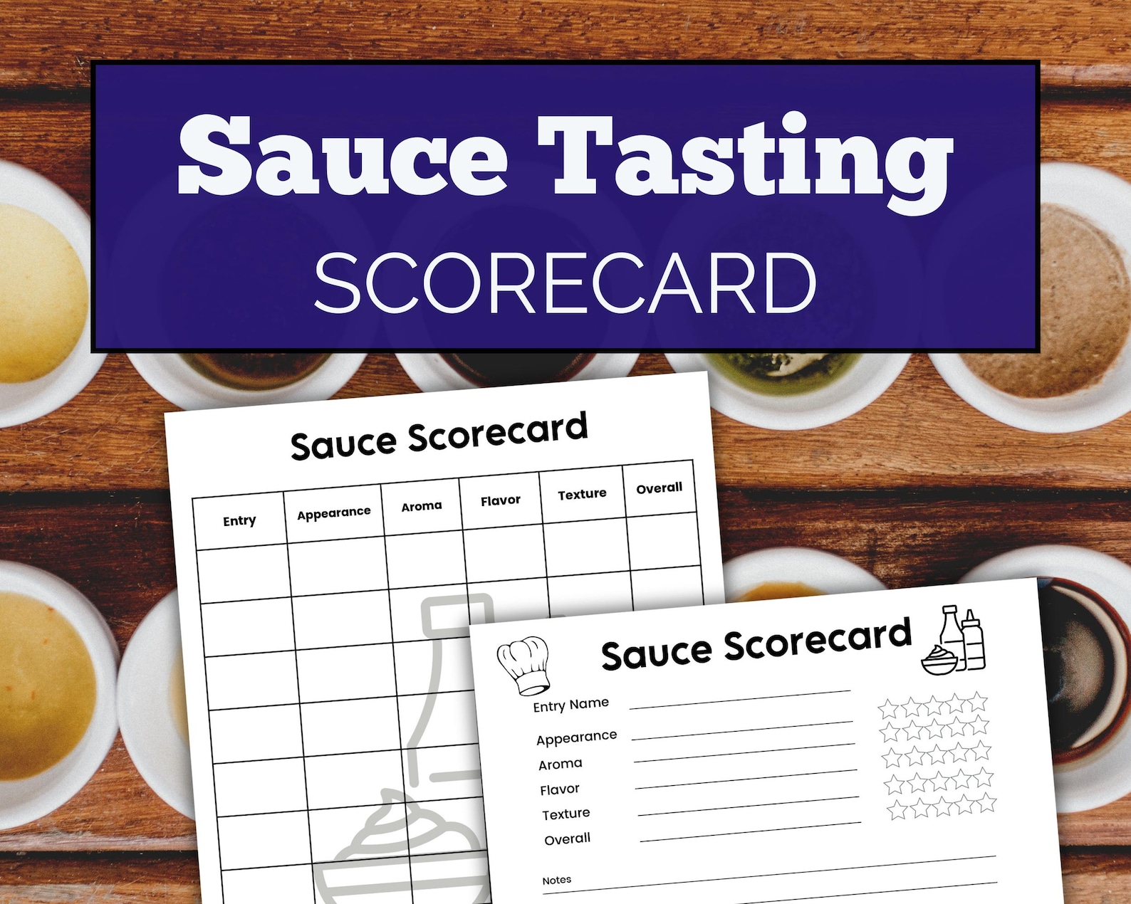 Sauce Tasting Scorecard – Party Game Printables (digital Download) - Etsy