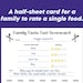 Family Taste Testing Challenge Contest Score Card, Dinner or Party Food ...