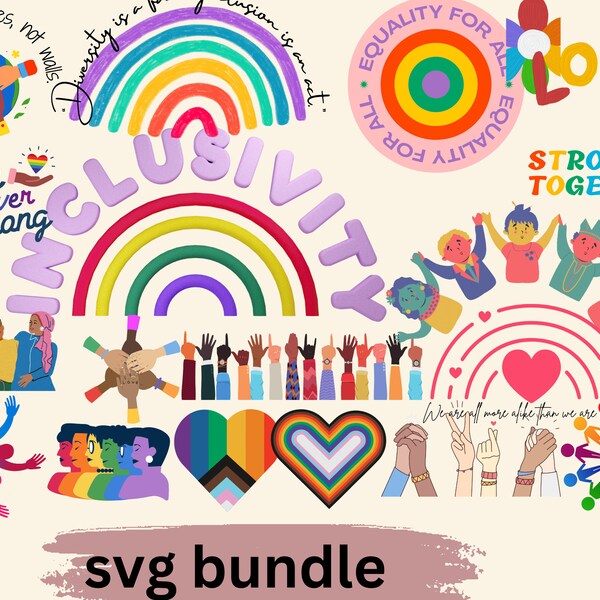 Kindness Peace Equality Svg - Etsy