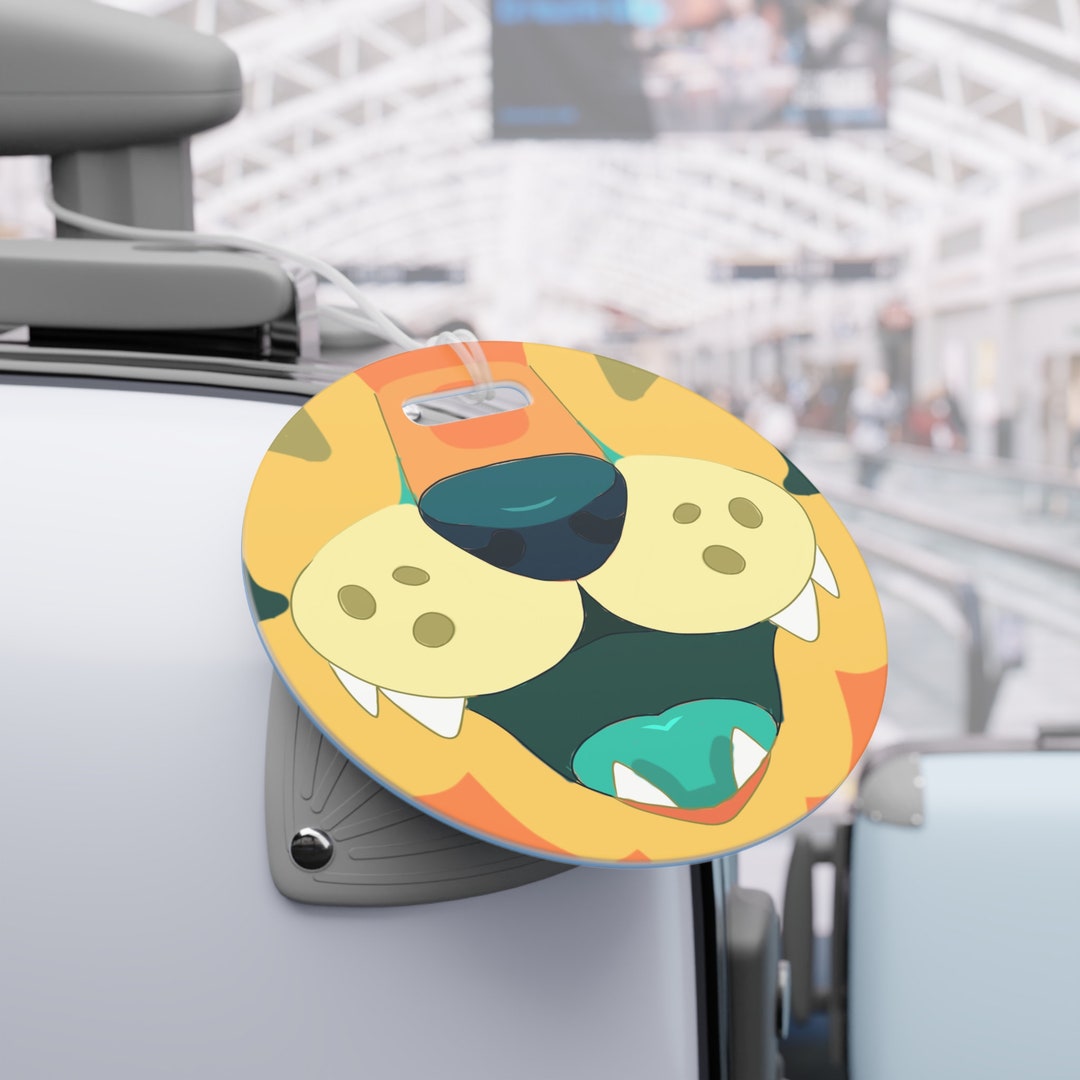 Furry Fandom Luggage Bag Tag, Fursona Gift, Fursuit Dog Face, Furry ...