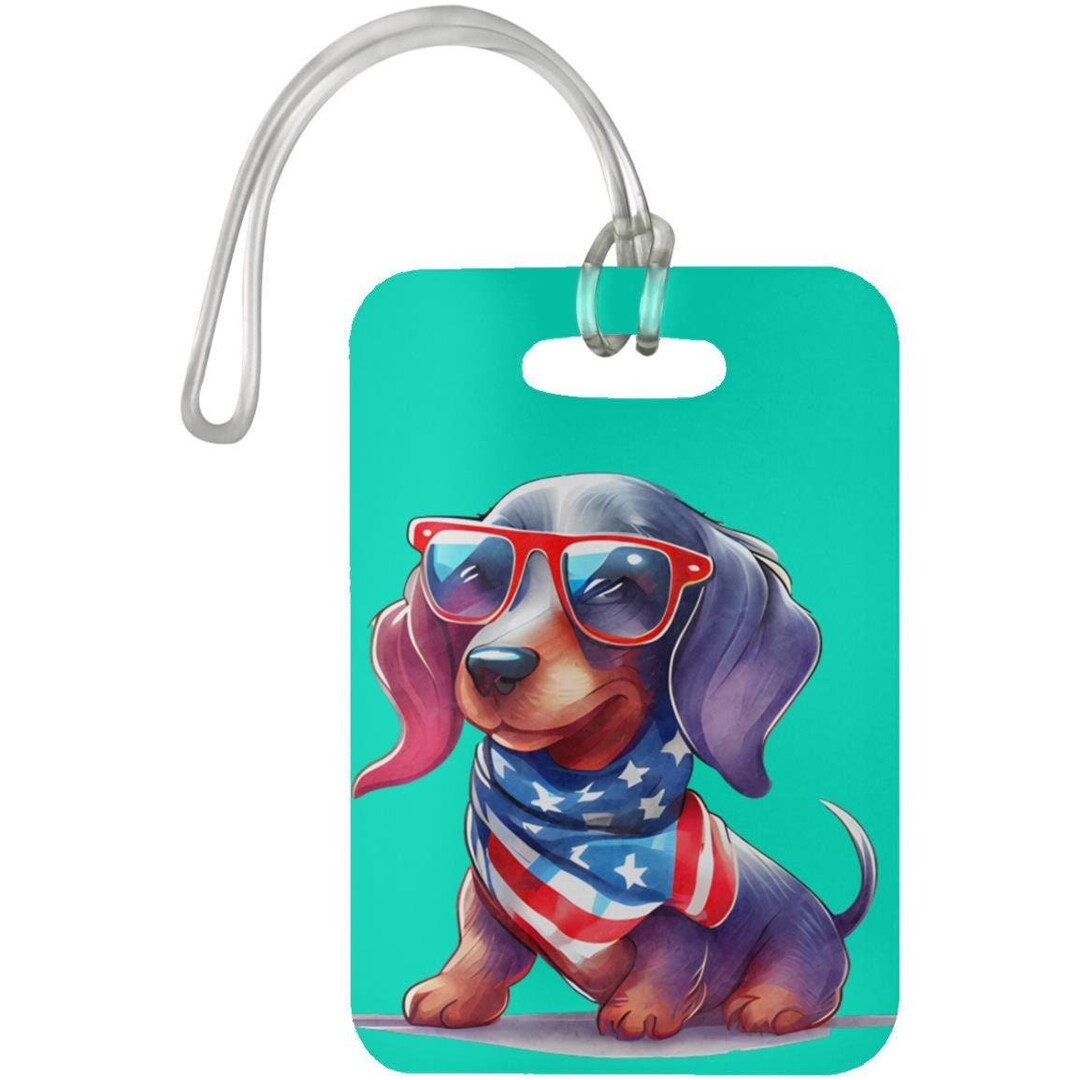 Dachshund Luggage Tag Custom Pet Tags Luggage Tag Dog Bag Tag I Saw ...