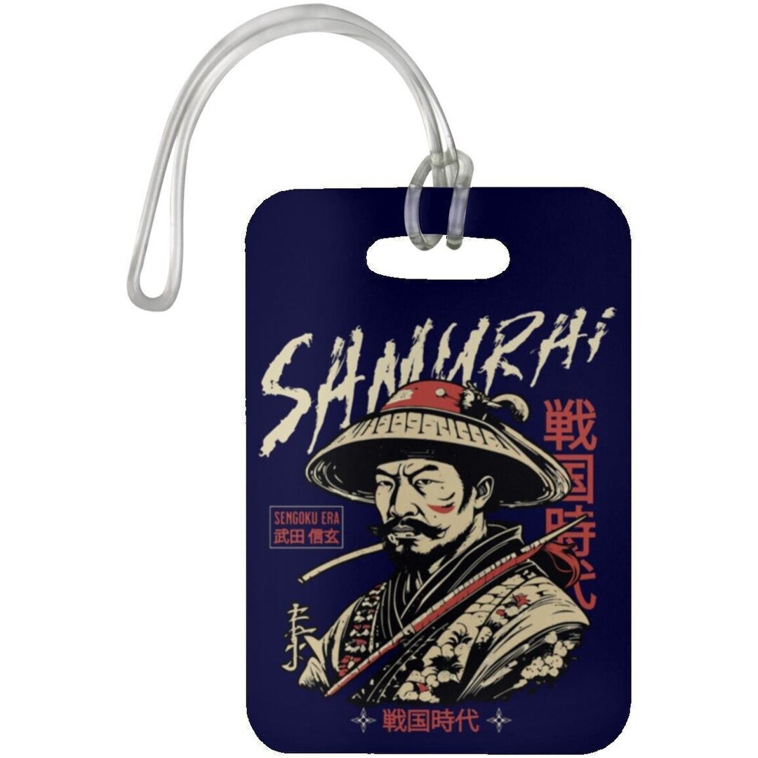 Samurai Luggage Tag, Retro Samurai Travel Accessory Baggage Tag, Gift ...