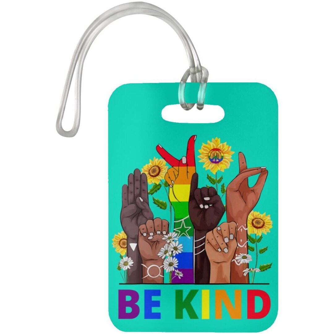 Be Kind Luggage Bag Tag, Choose Kindness Tag, Positive Motivational ...