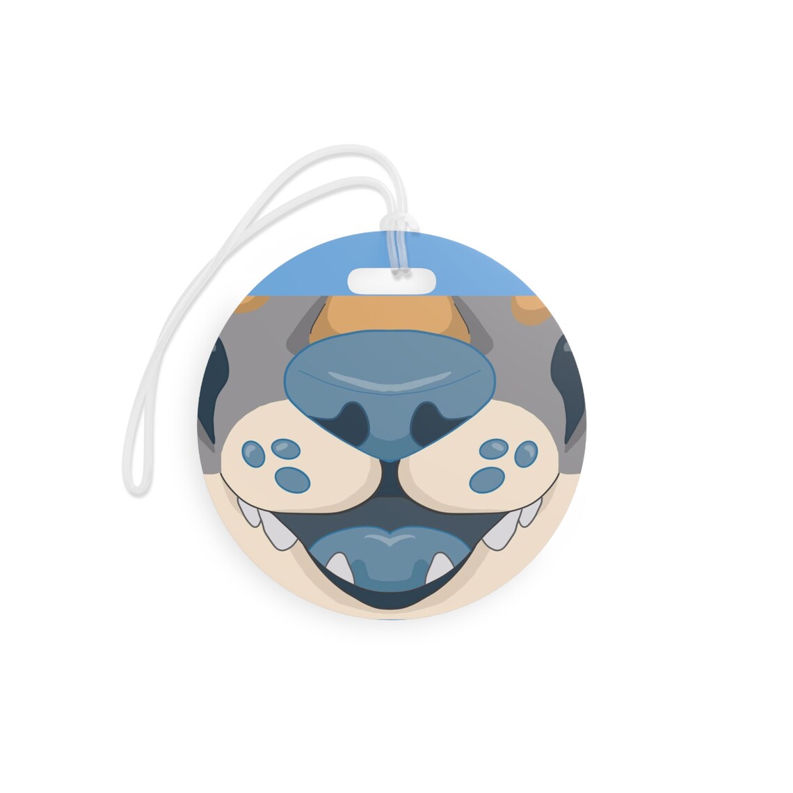 Furry Fandom Luggage Bag Tag Fursona Gift Fursuit Dog Face - Etsy