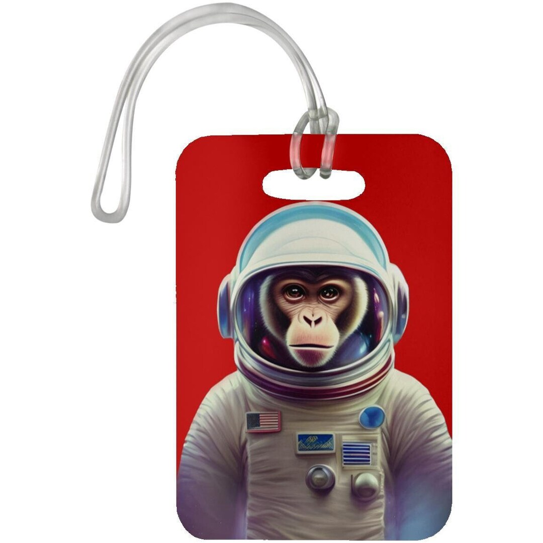 Outer Space Ape Tags Space Tag Personalized astronaut Badge Reel ...