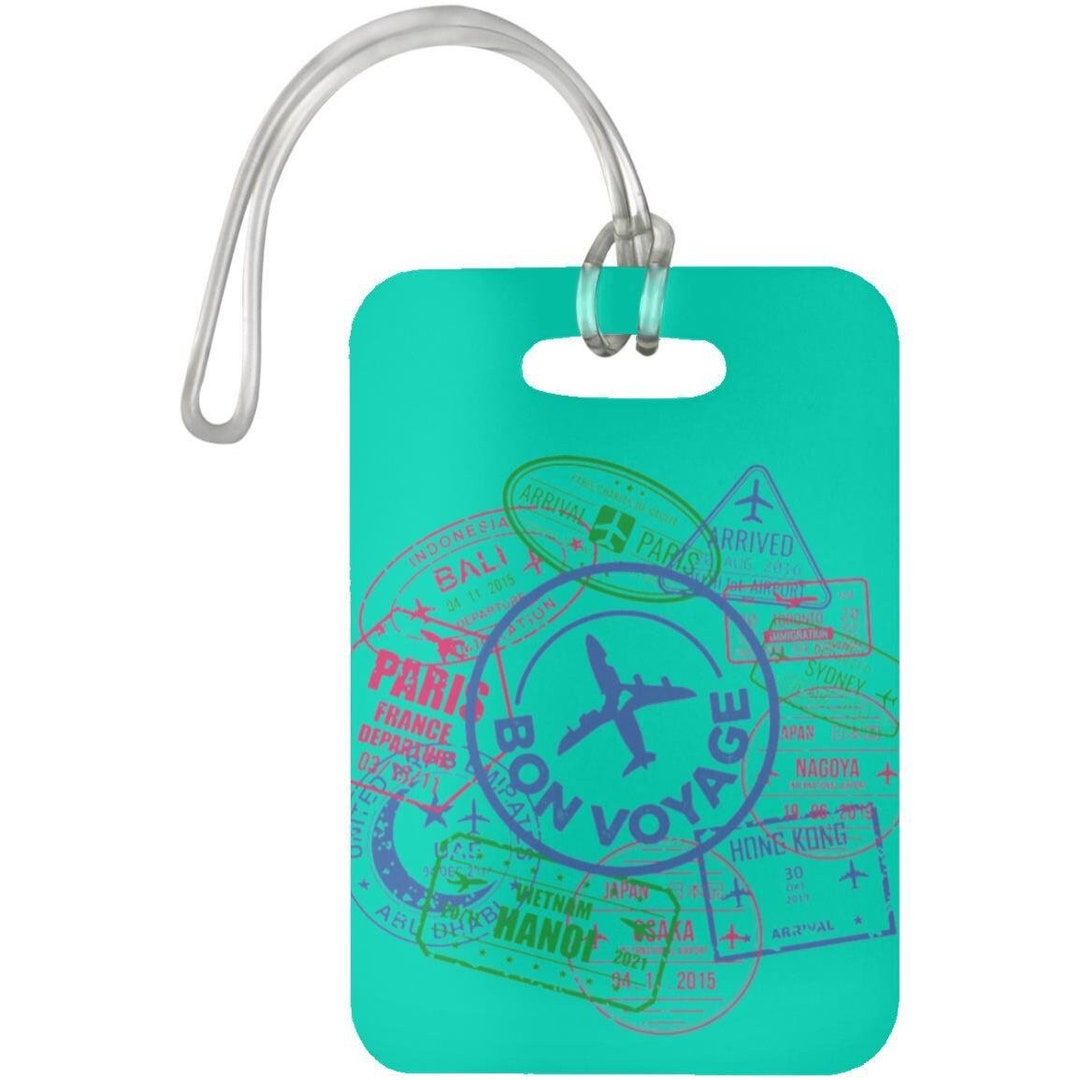 Bon Voyage Luggage Tag, Funny Baggage Tag, Travel the World Bag Tag ...