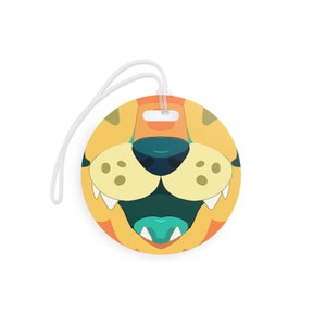 Furry Fandom Luggage Bag Tag, Fursona Gift, Fursuit Dog Face, Furry ...