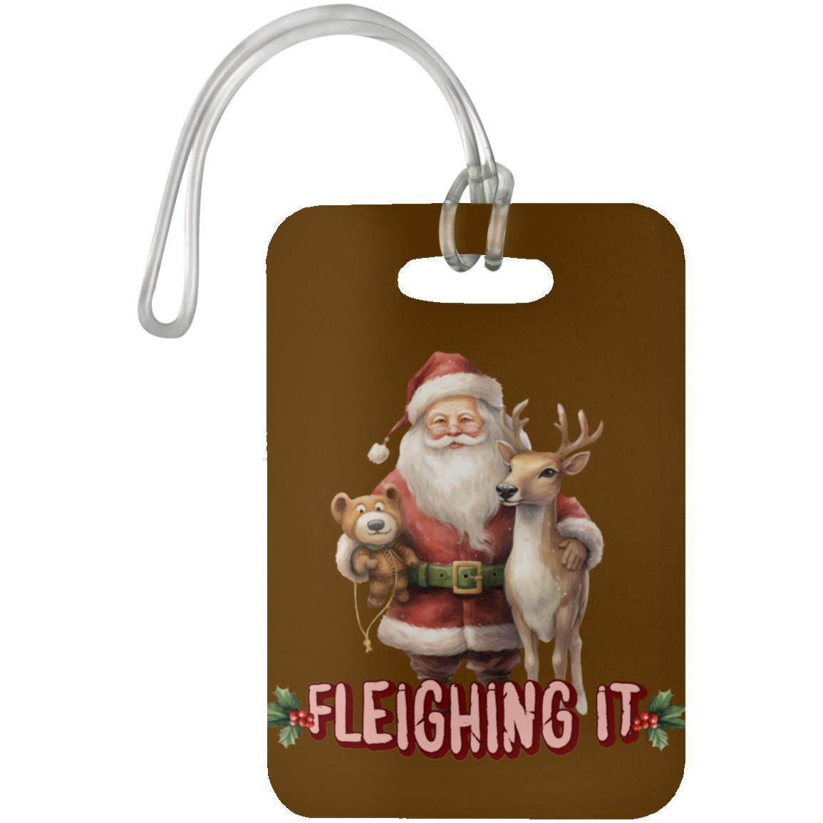 Funny Santa Luggage Tag Fleigniting It Fun Baggage Reel for - Etsy UK