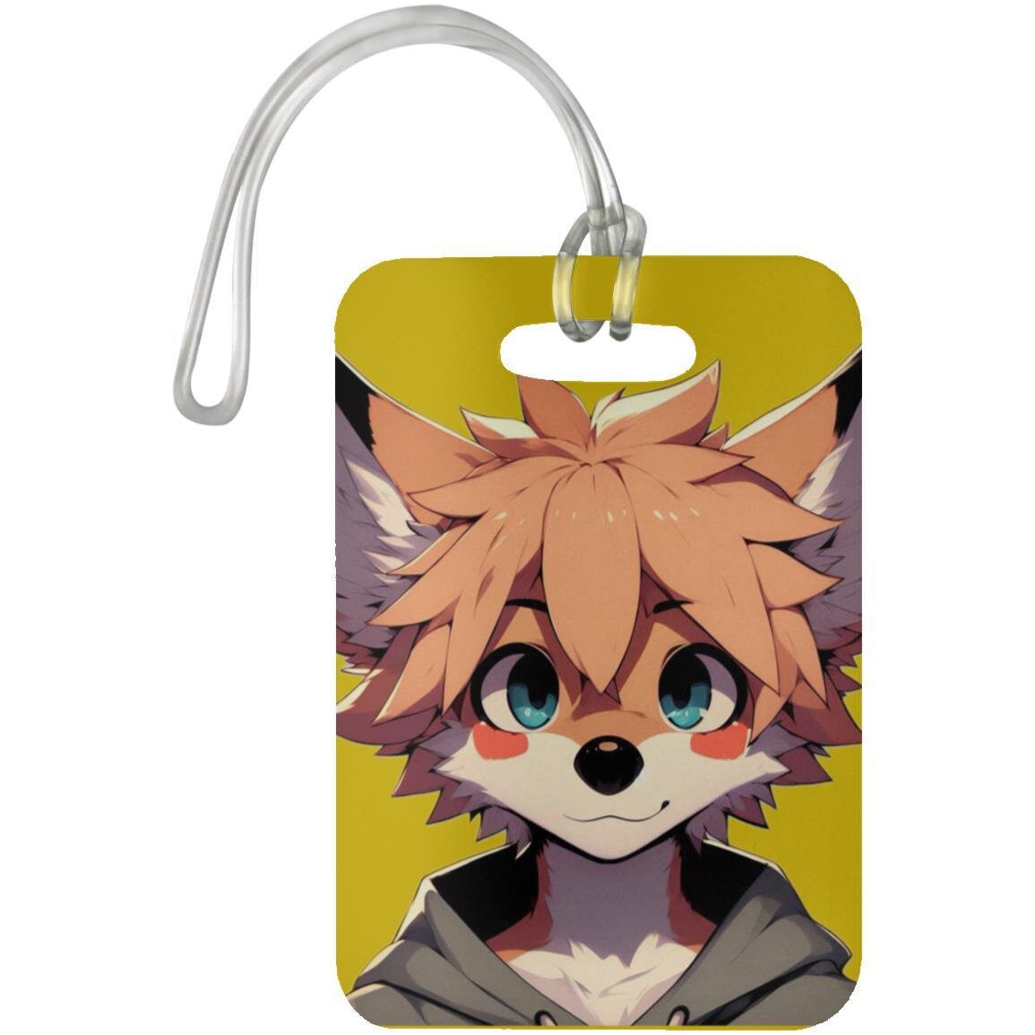 Fursona Luggage Tag Furry Art Fox Bag Tag Fox Furry Mask - Etsy