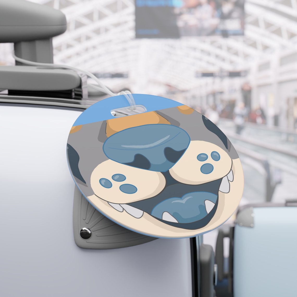 Furry Fandom Luggage Bag Tag Fursona Gift Fursuit Dog Face - Etsy