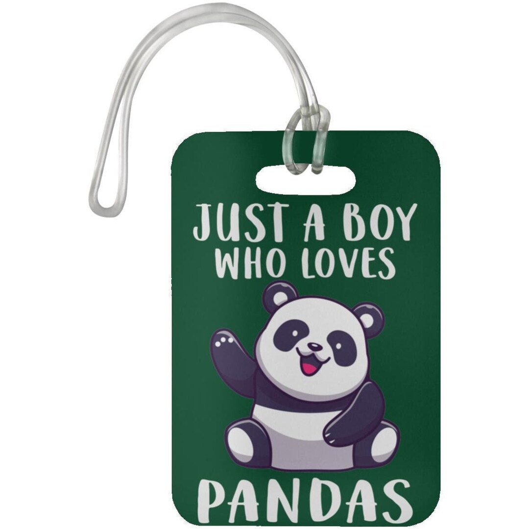 Panda Luggage Tags Pandas Bag Tag Cute Travel Tag Panda Bag Id Travel ...
