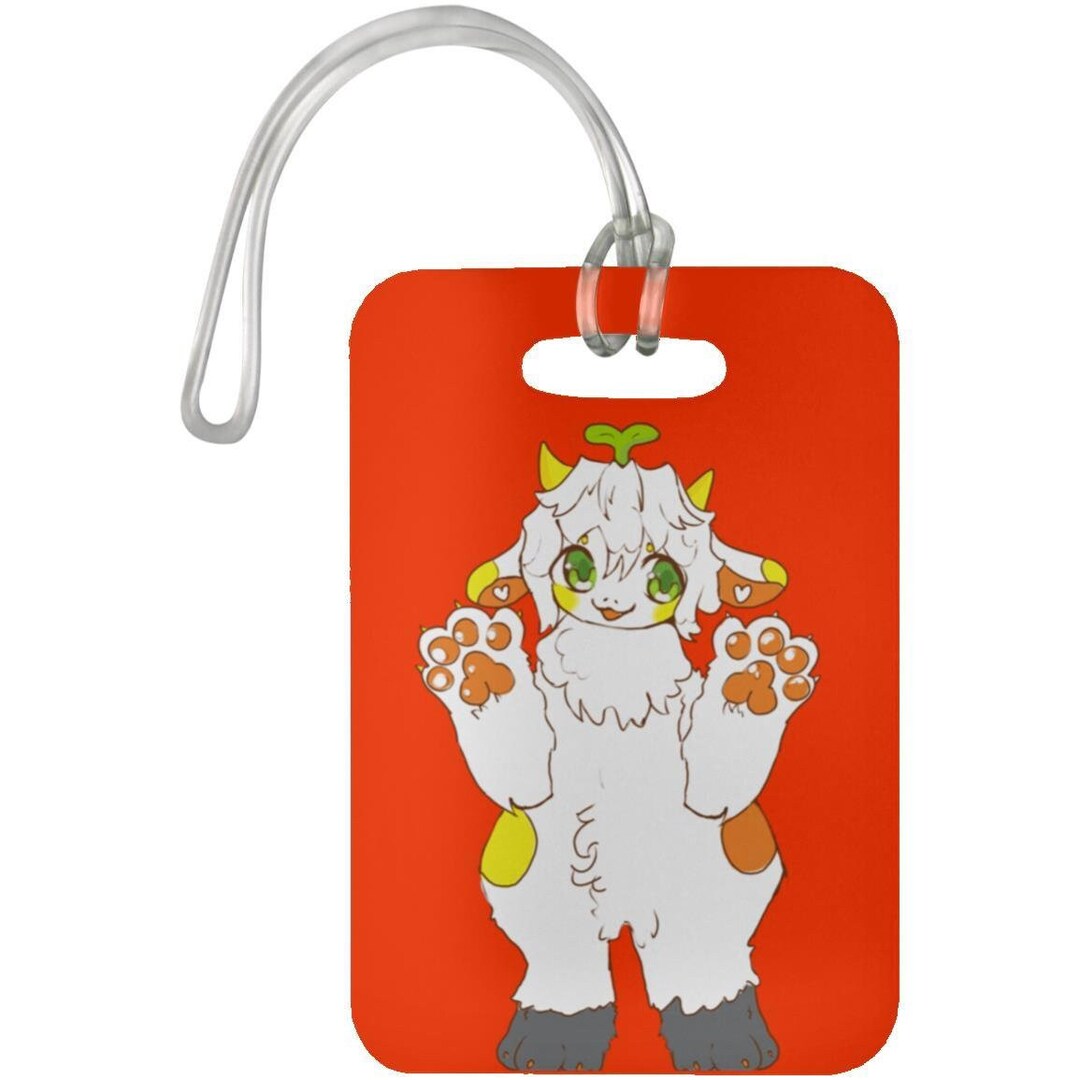 Furry Fandom Luggage Bag Tag, Fursona Travel Gift, Fursuit Head Travel ...