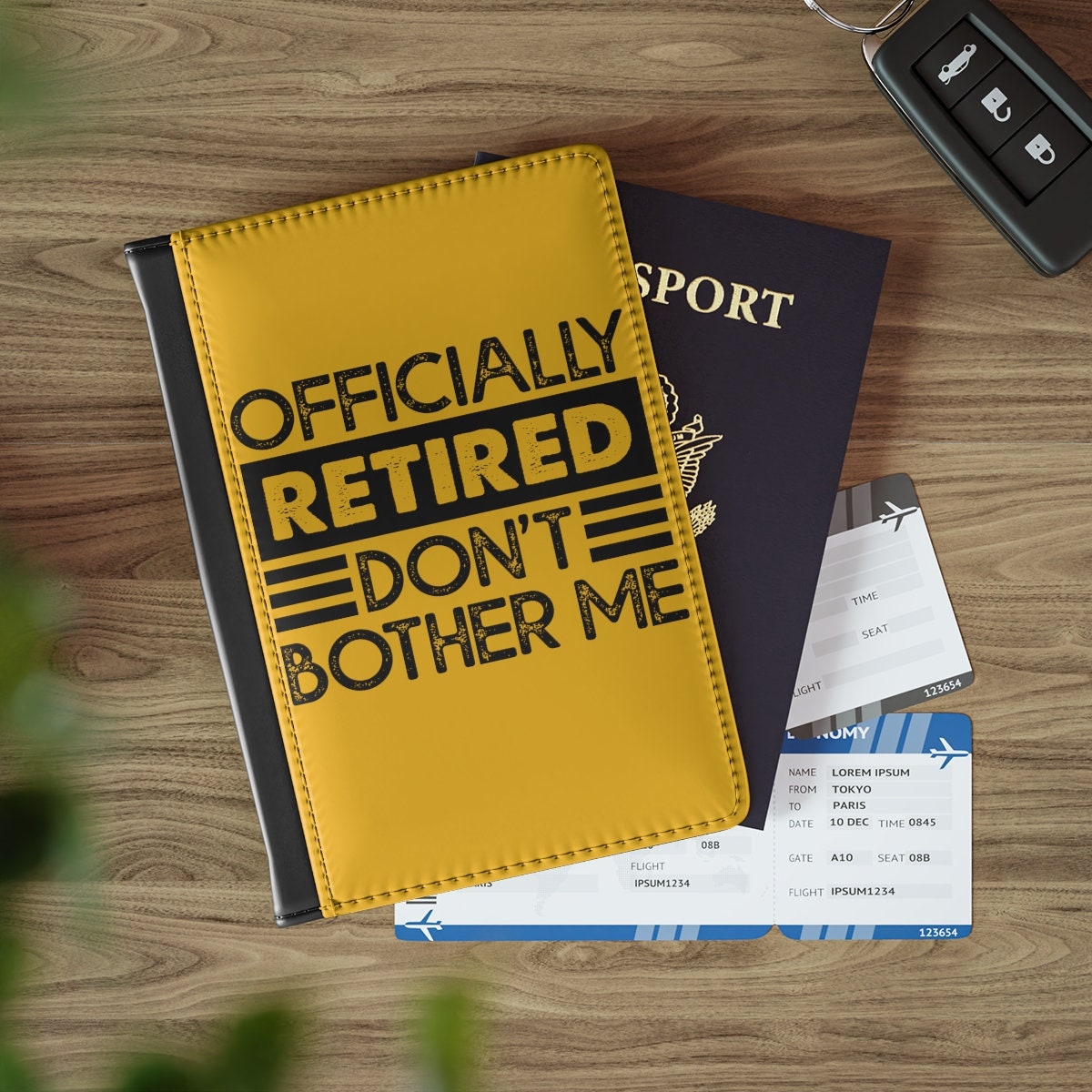 Passport Holder for Retirement, Retirement Gift Fun Passport Holder ...