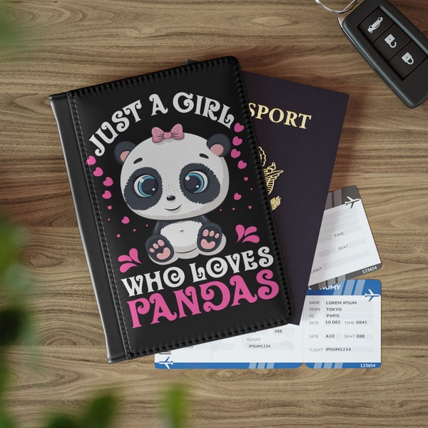Panda Passport Holder - Etsy