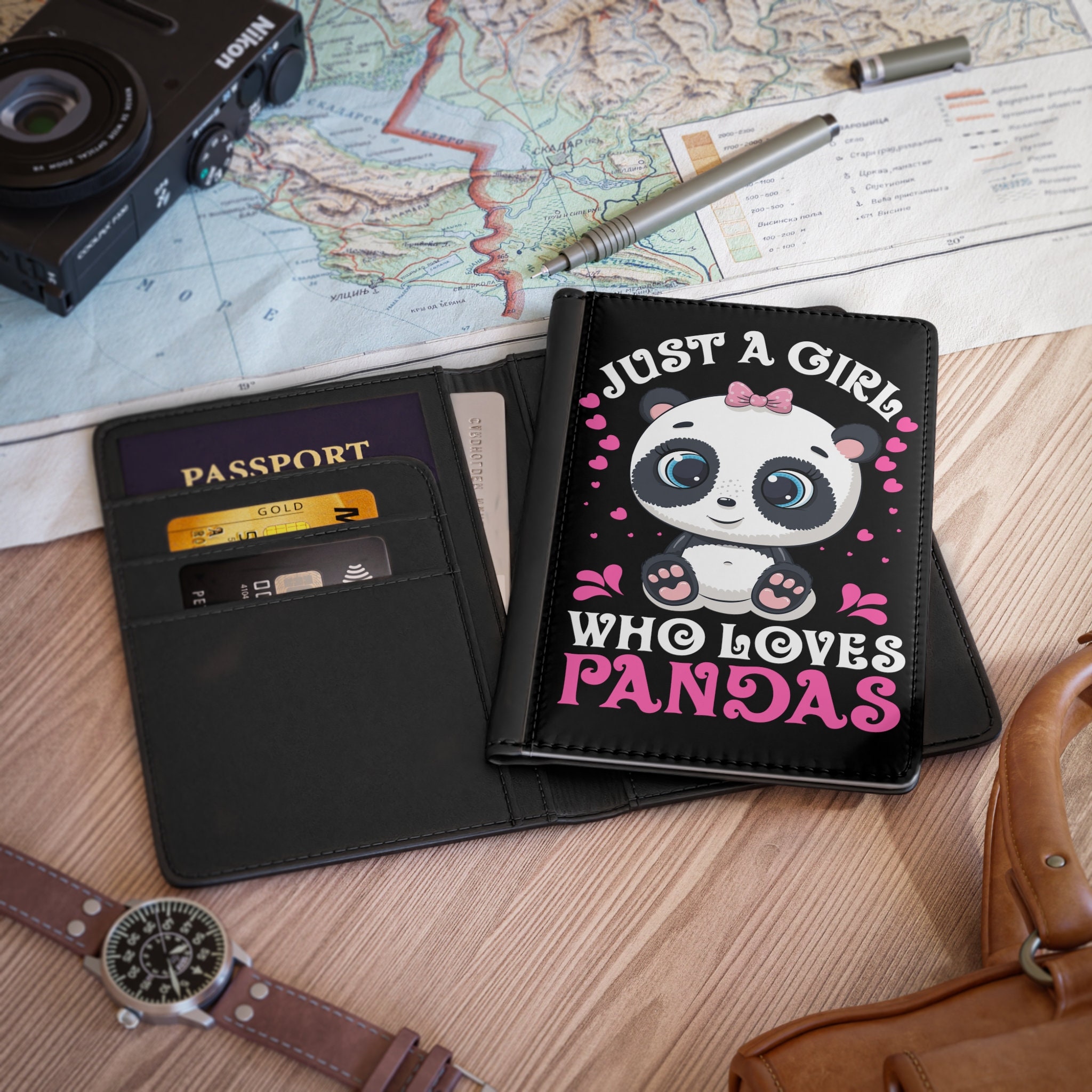 Just a Girl Who Loves Pandas Funny Passport Holder Cute Panda - Etsy Canada