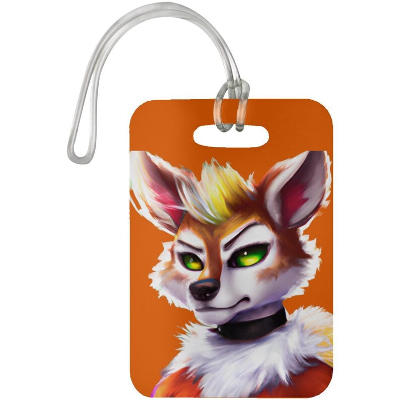 Fursuit Head Luggage Tags, Fursona Travel Tag , Kemono Style, Furry ...