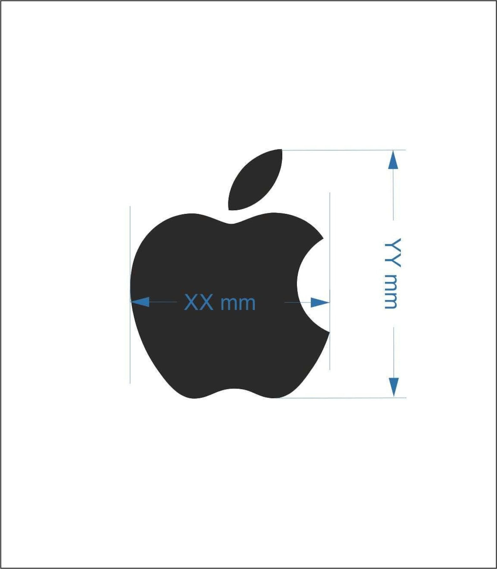 3D Domed Apple Logo Sticker: Iphone, Macbook, iPad Accessory - Etsy