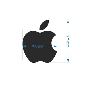 Color Changing Apple Logo Sticker: 3D Chrome Vinyl Decal - Etsy