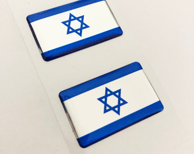 Israel Flag Decal Sticker Official Flag of Israel Stickers 5-inches by ...
