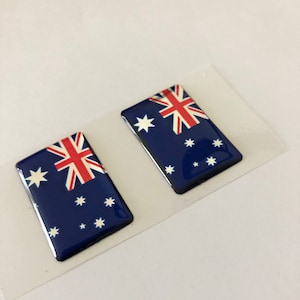 Australian Flag 3D Resin Stickers: Car/bike Decals (2pcs) - Etsy