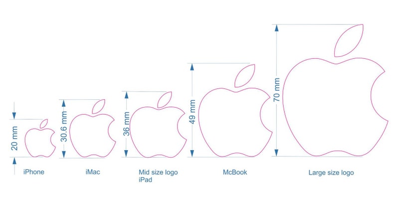 Apple Stickers for Iphone Macbook Ipad Imac or Any Other - Etsy