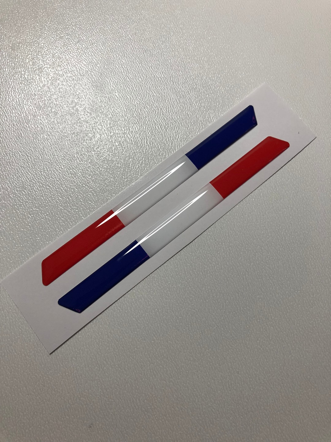 French Flag Stickers: 3D Domed Resin Decal (2pcs, 97x8 Mm) - Etsy