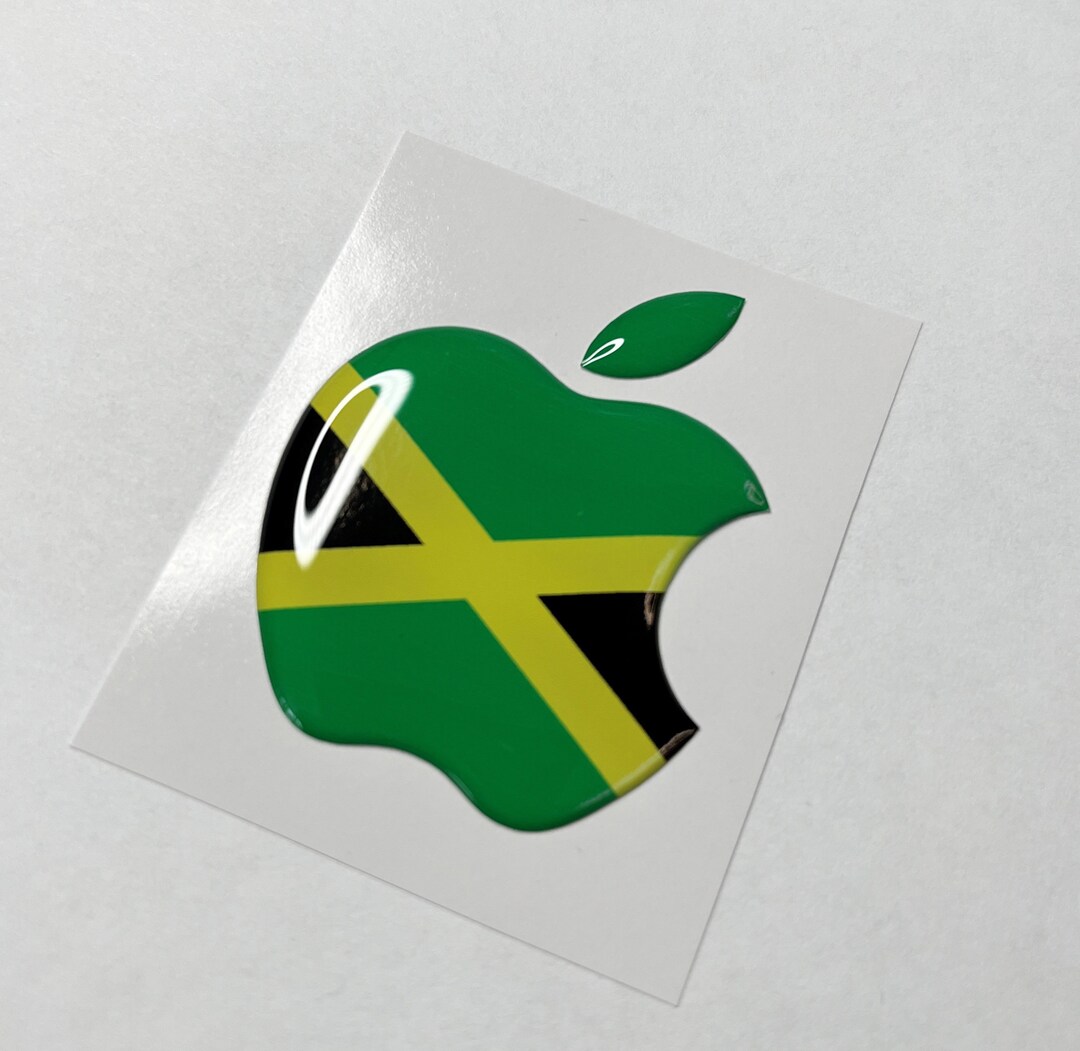 Apple Stickers (flag of Jamaica) for Iphone, Macbook, Ipad, Imac or Any ...