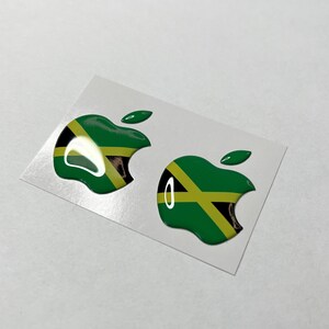 Apple Stickers (flag of Jamaica) for Iphone, Macbook, Ipad, Imac or Any ...