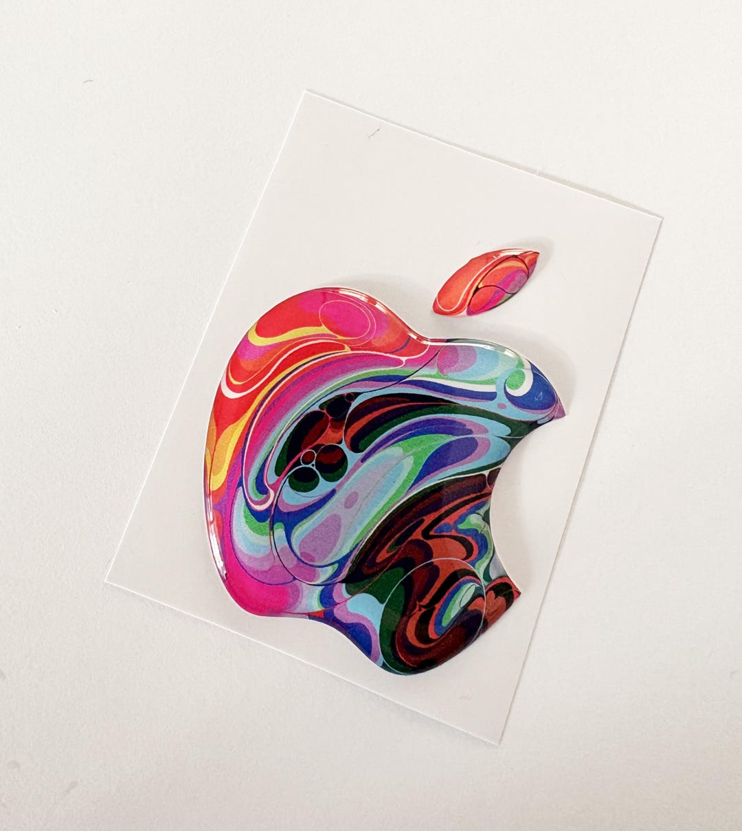 3D Domed Apple Logo Sticker: German Made Vinyl Decal for Iphone ...