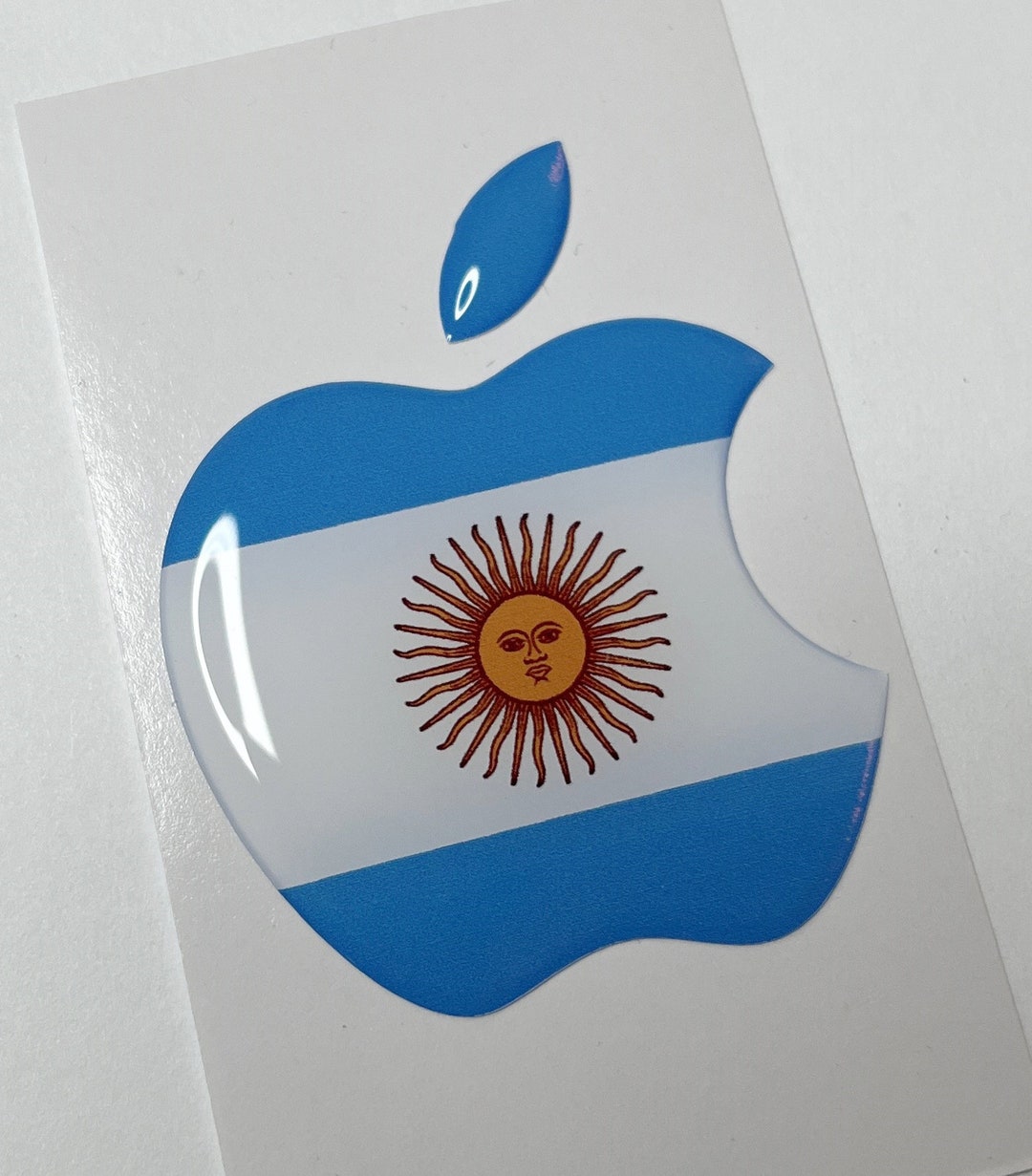 Apple Stickers (ARGENTINA Flag) for Iphone, Macbook, Ipad, Imac or Any ...