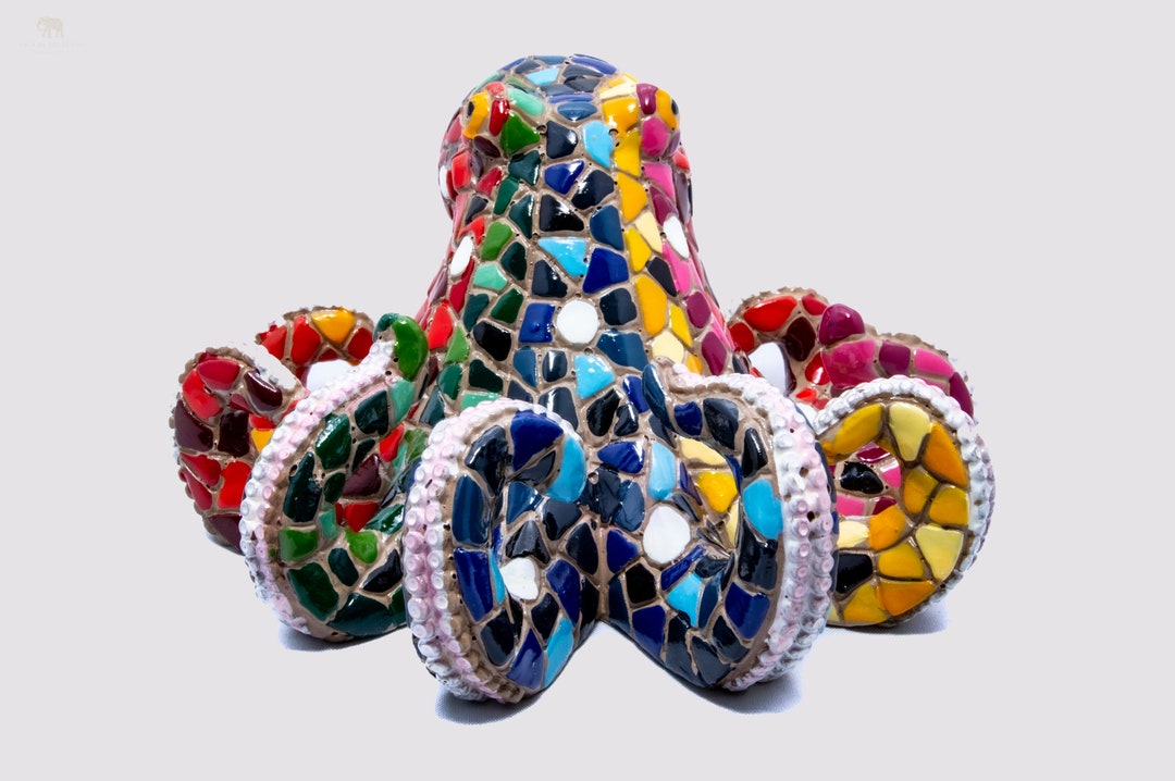 Mix Colores Octopus Statue Made With Marble Dust and With Enamel. It's ...