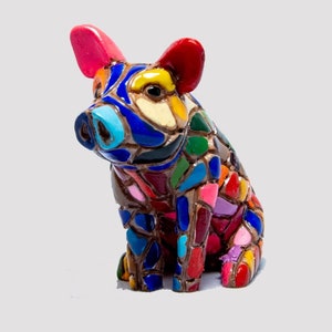 Red and Blue Pig, Pig Figurine, Pig Statue, Decorative Pig, Pig Figure ...