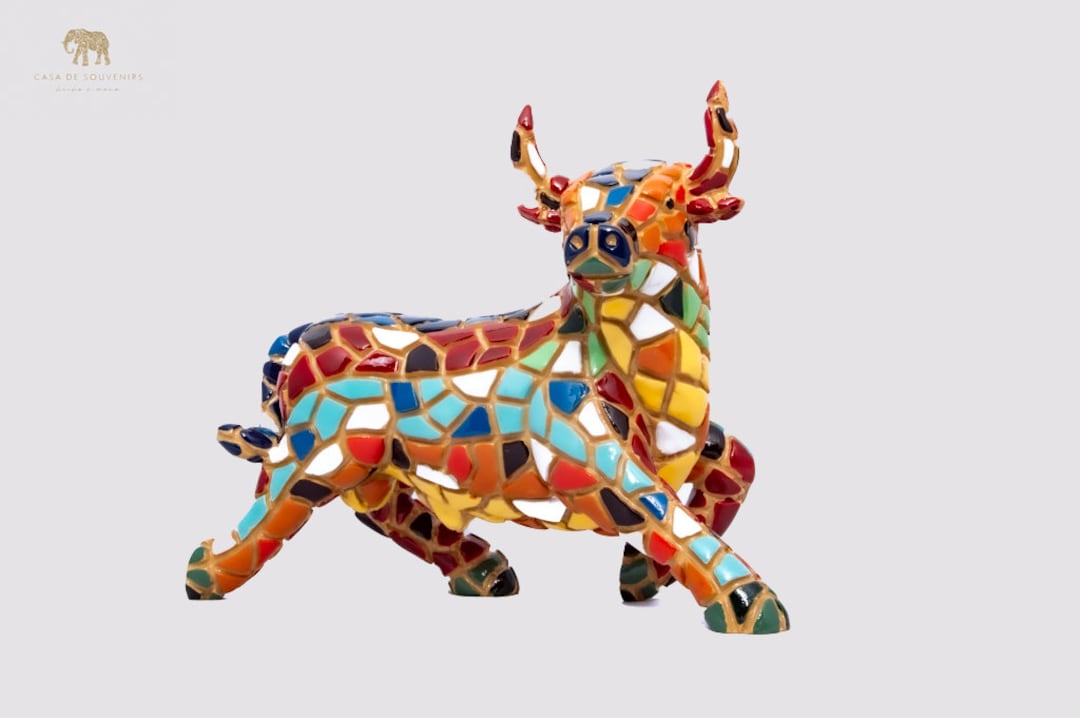Mosaic Bull Statue Made With Marble Dust and With Enamel. It's the Best ...